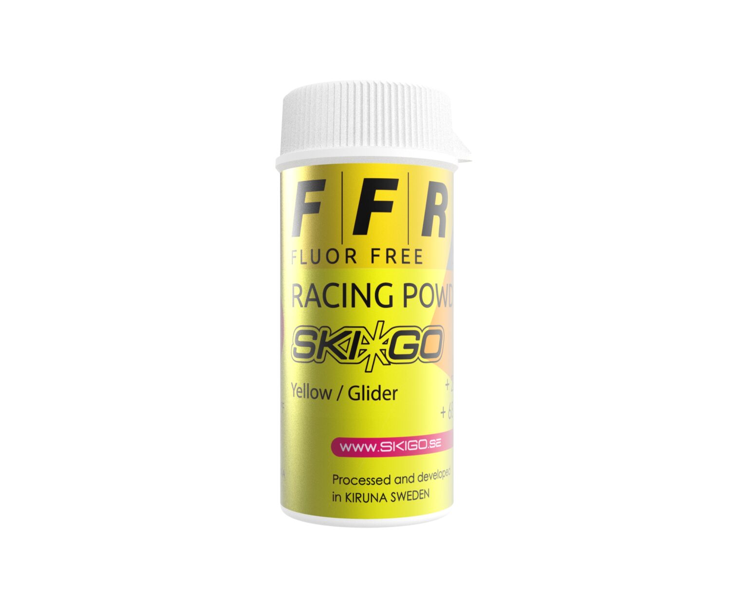 SKIGO FFR Racing gul/yellow powder +20 – -1 | Ski&Bike